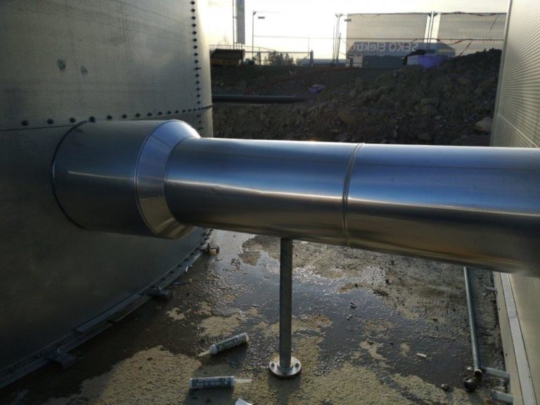 Rør isolering til tank med Glava og aluminiums mantel - Teknisk ...